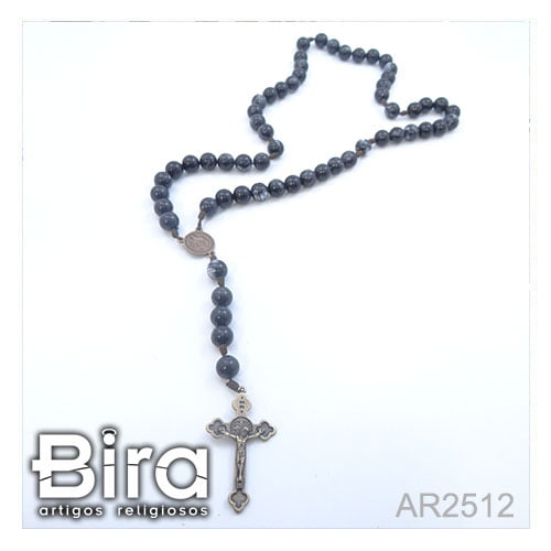 Terço Acrílico São Bento Colorido - 10mm - Cód. AR2512 - Bira Artigos ...